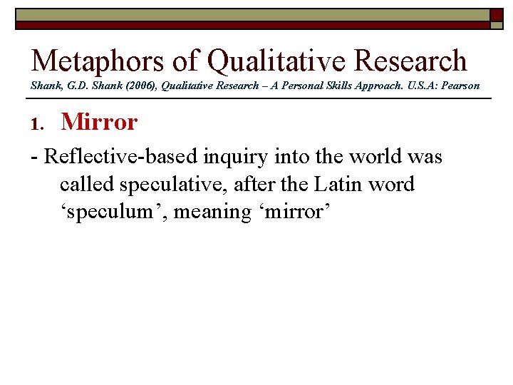 Research Methodology Dr Sng Bee Taught by Dr