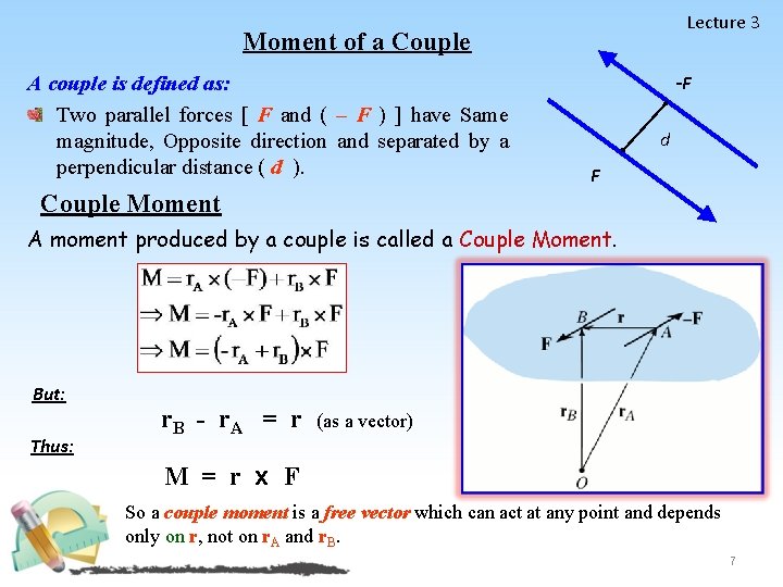 Forces and Moments Lecture 3 What is a