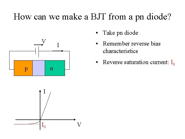 Bipolar Junction transistor Holes and electrons determine device