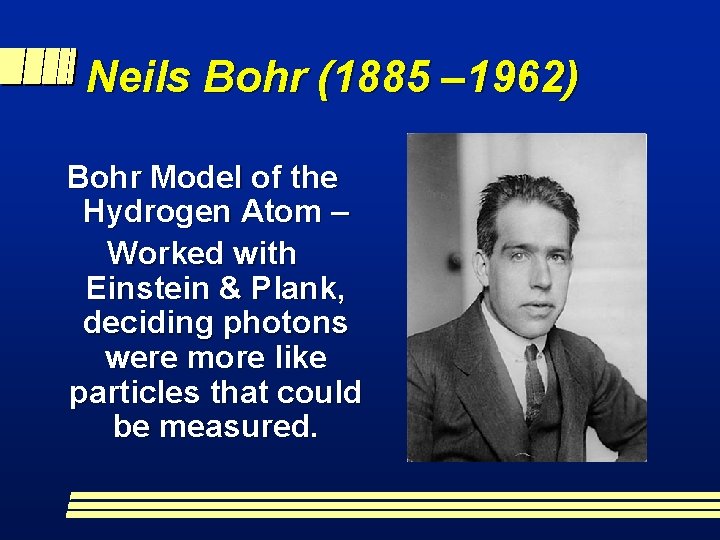 Quantum Model of the Atom l Bohr l