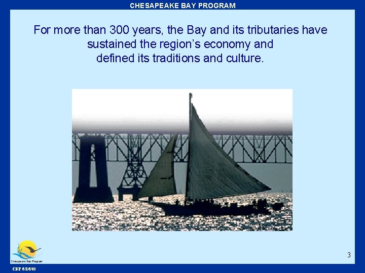 Restoring and Protecting Chesapeake Bay and River Water