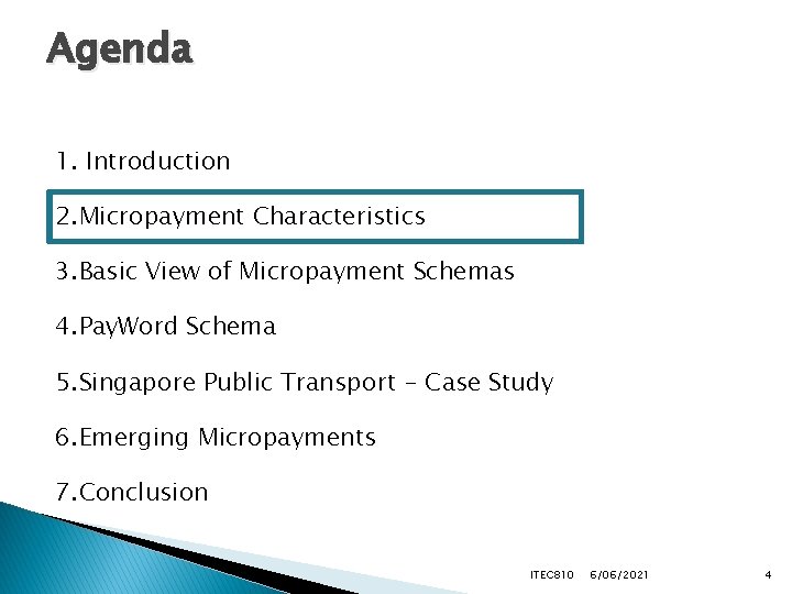 Overview of Micropayment Technology Student Fabio Alexandre Rodrigues