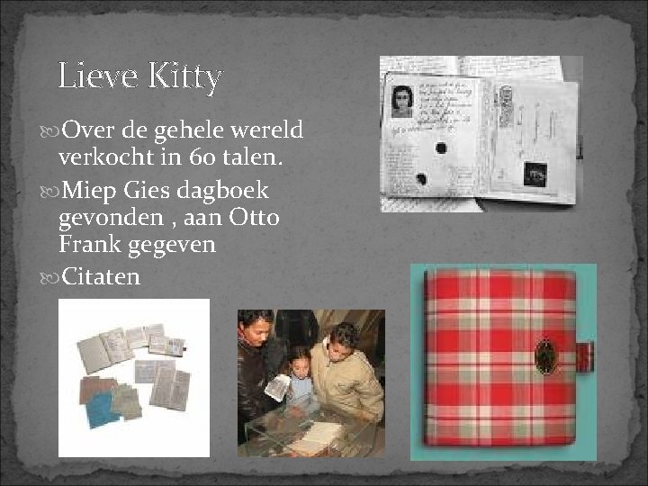 Anne Frank Spreekbeurt door Floor Klker Algemeen Waar