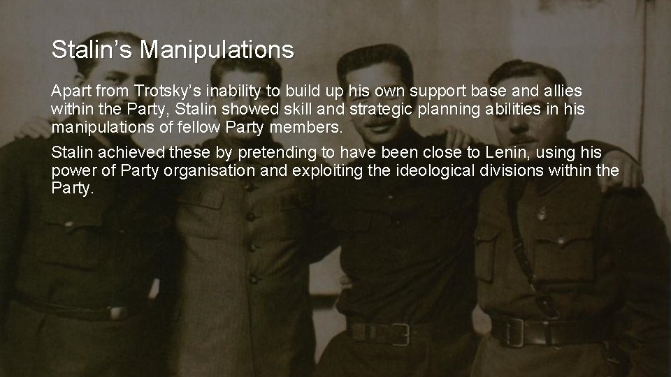 Unit 2 Stalins Soviet Union 2 1 How