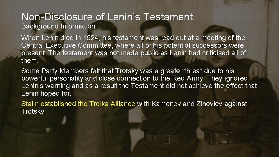 Unit 2 Stalins Soviet Union 2 1 How