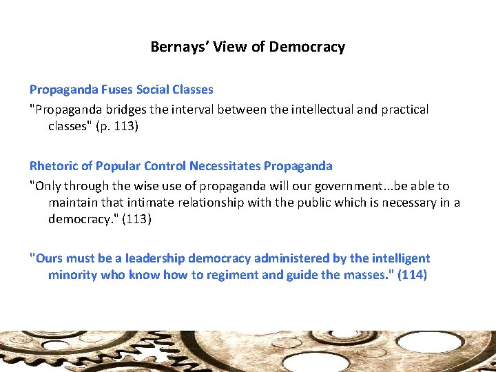 Propaganda Chapter 1 Organizing Chaos Edward Bernays Introduction