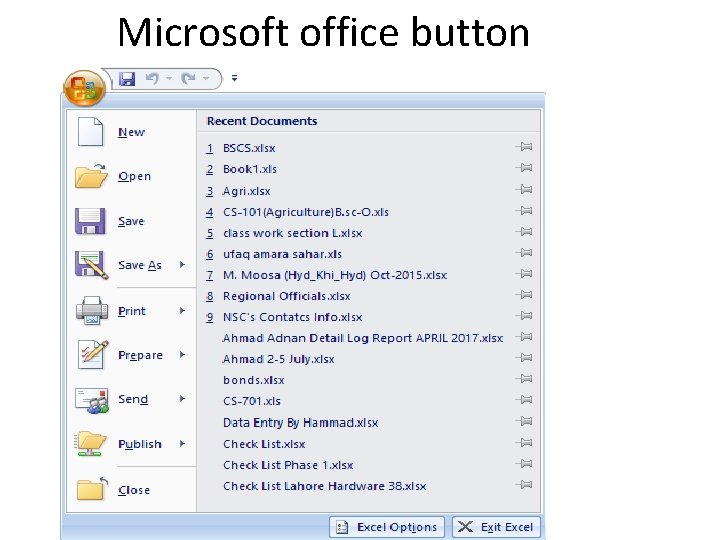 Microsoft Excel By Ahmad Adnan If you dont