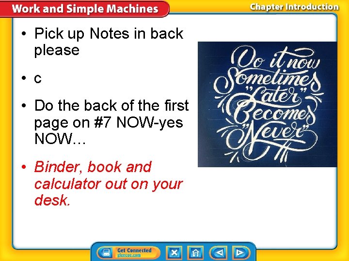 1 Pick up 9 in back do it