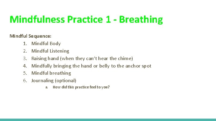 Mindfulness Yoga other Coping Skills for a Stress