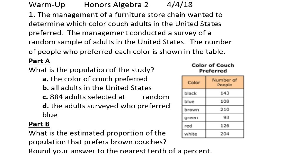 Answer the following practice problems Worksheet finding populations