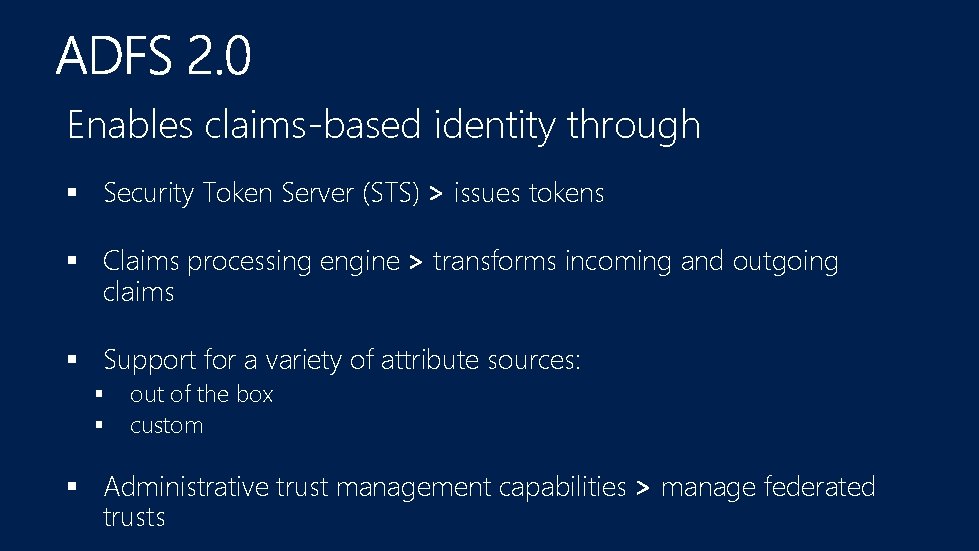Windows Forms Based Auth Claim Type Claim Value