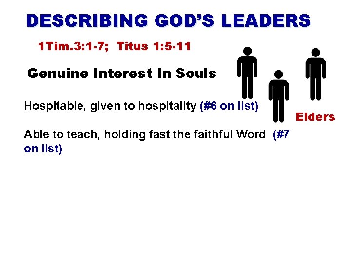 DESCRIBING GODS LEADERS 3 Ls 1 3 Words
