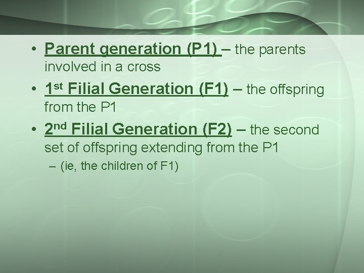 Introduction to Genetics Biology 30 What is GENETICS