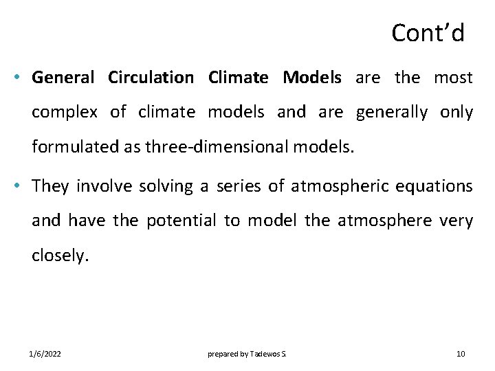 Chapter Two Energy Balance Models 162022 prepared by
