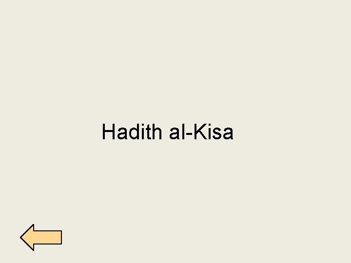 ISLAMIC JEOPARDY Family Edition You will be divided