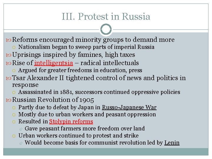 Industrialization in Russia Japan I Russia Before Reform