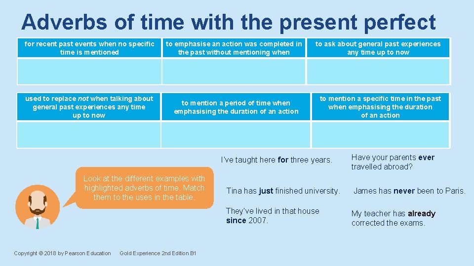 Unit 4 present perfect We use the present