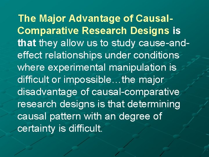 Methodology Research Designs Methods or procedures section describes
