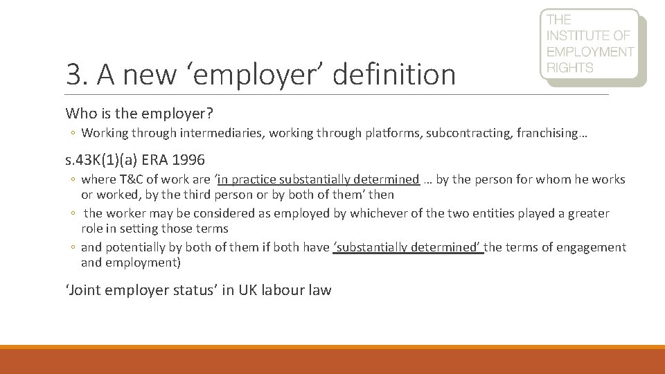 Manifesto for Labour Law TOWARDS A COMPREHENSIVE REVISION