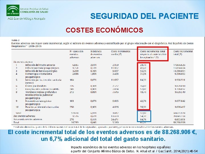SEGURIDAD DEL PACIENTE COMISIN DE SEGURIDAD DEL PACIENTE