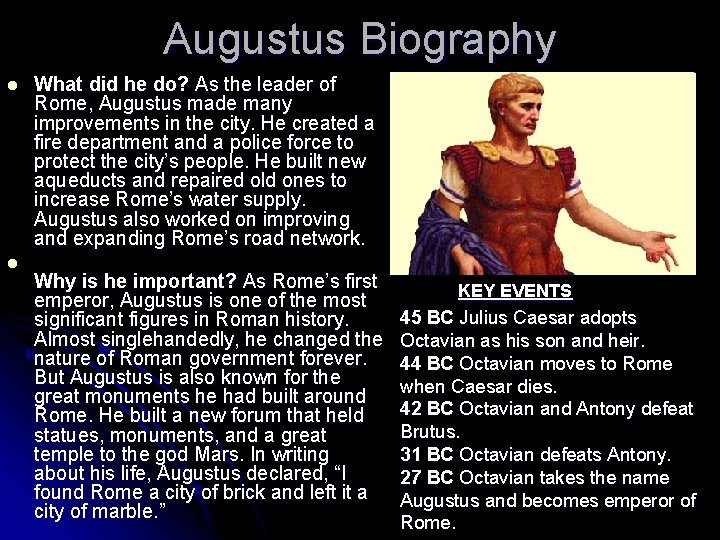 The Roman Empire The Result of the Assassination