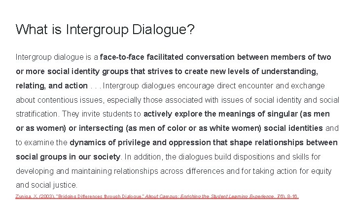Integrating Intergroup Dialogue Principles Skills into Academic Libraries