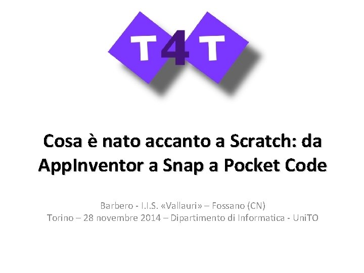 Cosa nato accanto a Scratch da App Inventor