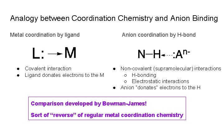 Anion Coordination Chemistry Parallels to Transition Metal Chemistry