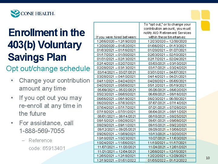 New Employee Orientation Retirement Plan Benefits with David