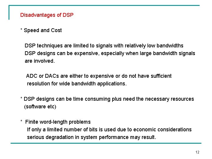 Introduction to Digital Signal Processing DSP By Assoc