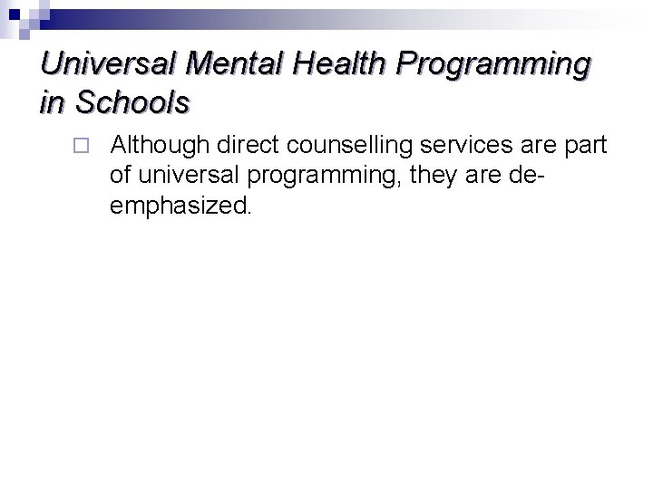 The Inter SSCT Model Systemic CrossCultural SchoolBased Mental