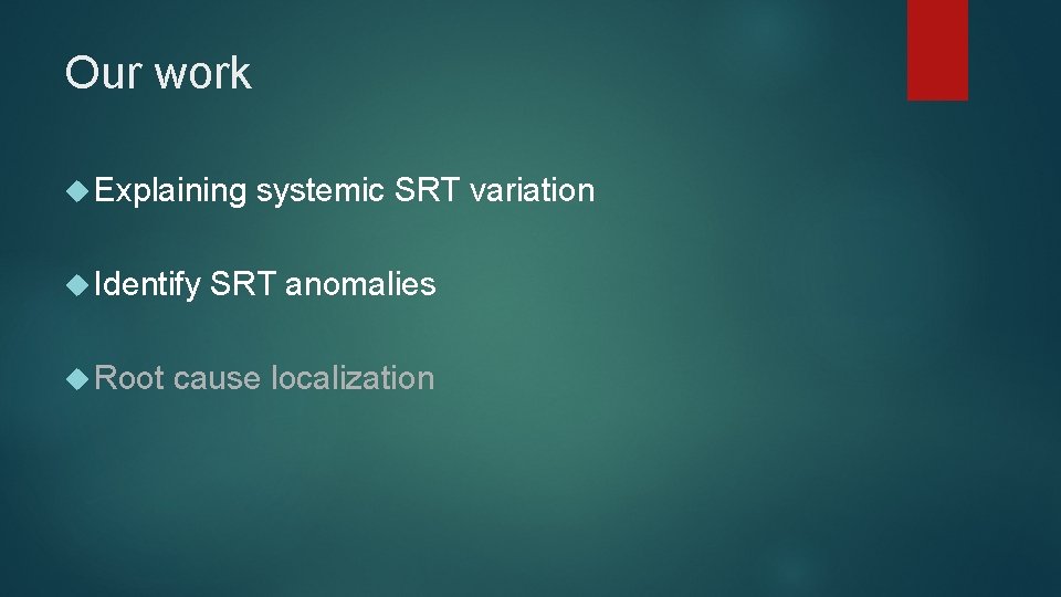 A Providerside View of Web Search Response Time