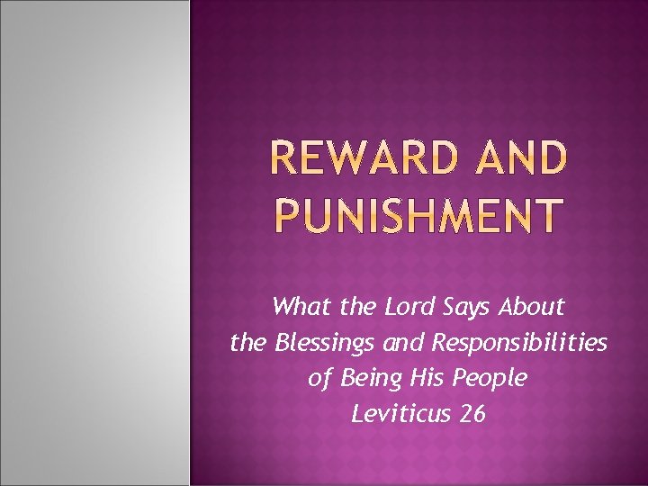 What the Lord Says About the Blessings and