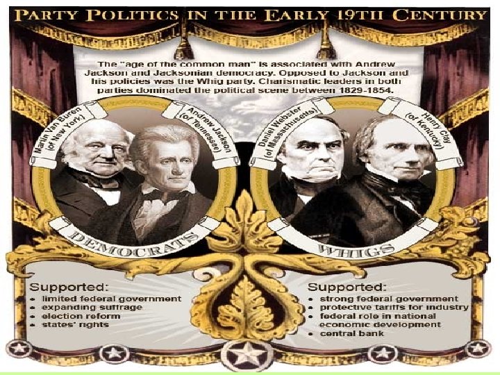 A Democratic Revolution 1820 1844 Andrew Jackson J