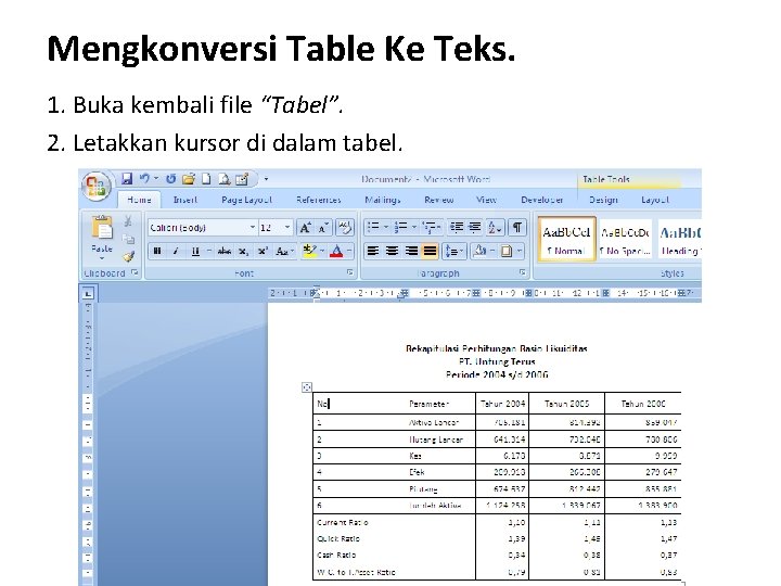 Modul 10 Membuat Dan Menghapus Tabel Konversi Teks