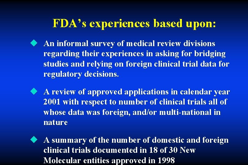 The ICH E 5 Guidance An Update on