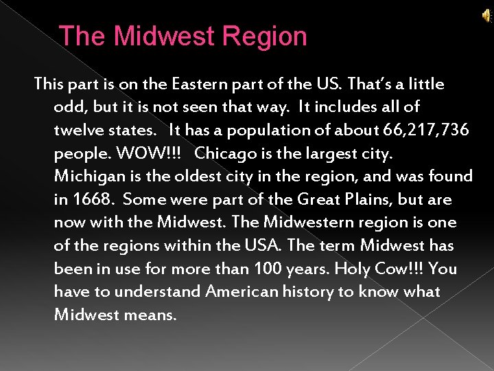 Facts about the four regions of the US