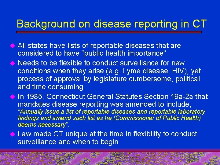 Monitoring HPV vaccine impact in Connecticut Linda Niccolai