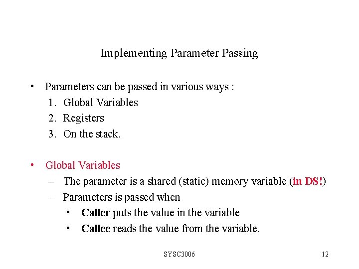Subroutines Thorne Chapter 8 Irvine Edition IV Section