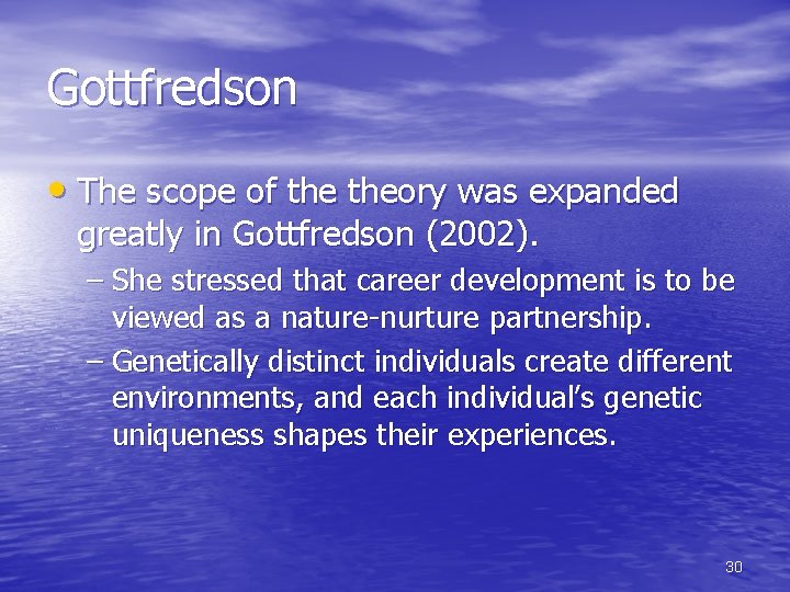 Career Counseling A Holistic Approach Theories of Career