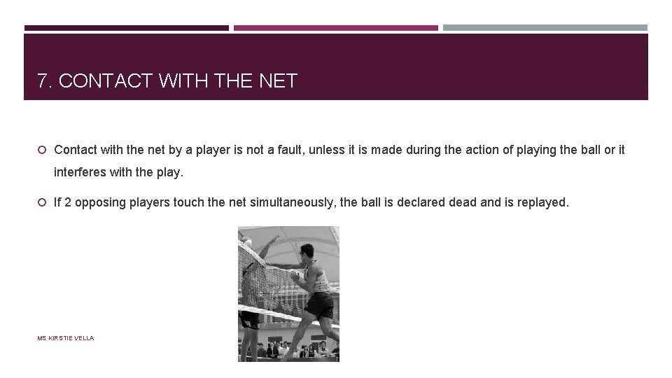 BASIC RULES OF VOLLEYBALL MS KIRSTIE VELLA 1