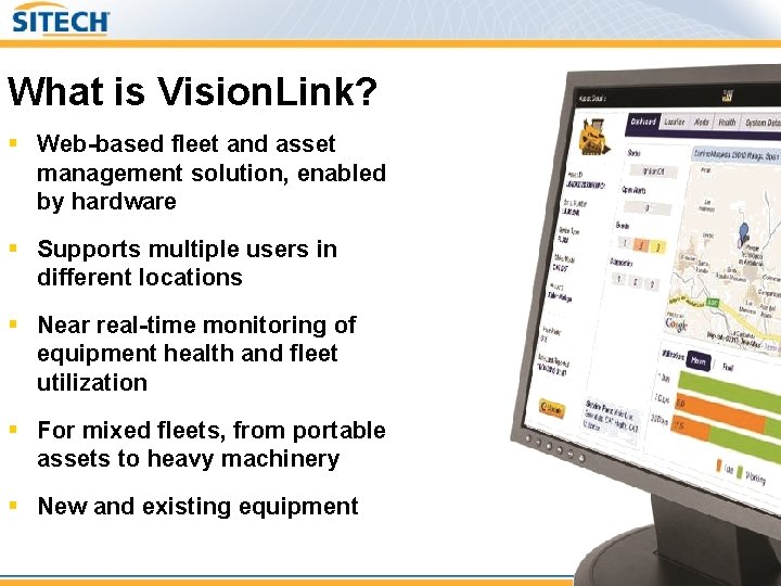 What is Vision Link Webbased fleet and asset