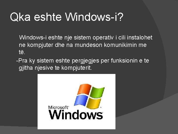 SHMU2 Punim Seminarik Lenda Informatike Tema Sistemet Operative