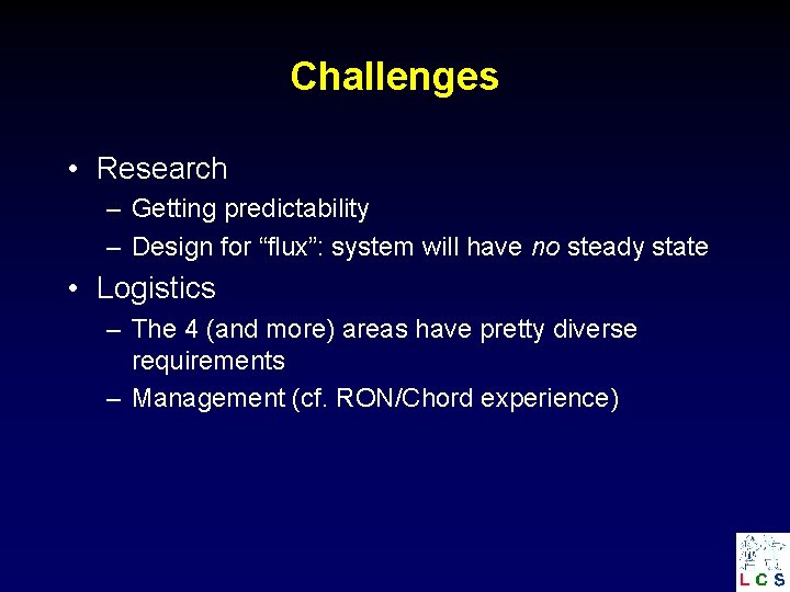 Overlay Infrastructure Hari Balakrishnan MIT Laboratory for Computer