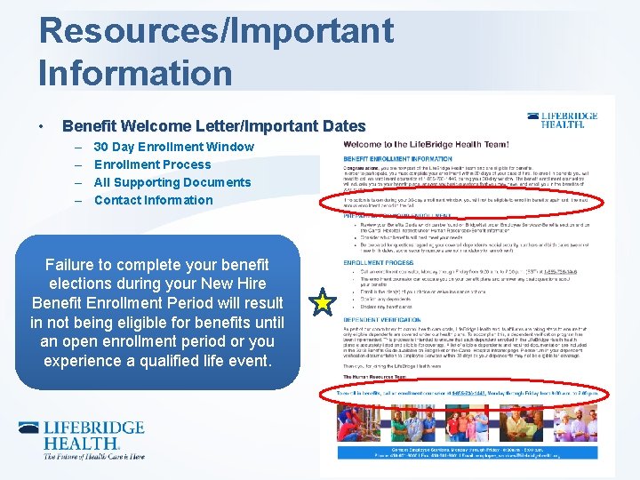 Benefit Orientation 2019 New Employee Carroll Hospital Health