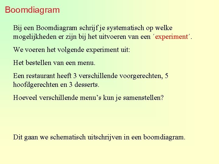Telproblemen overzichtelijk weergeven boomdiagram wegendiagram rooster ...