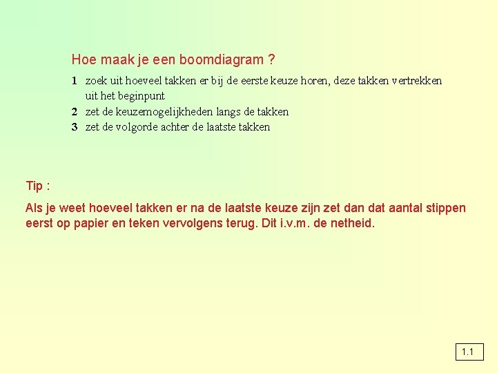 Telproblemen overzichtelijk weergeven boomdiagram wegendiagram rooster ...