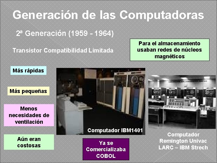 HISTORIA DE LA COMPUTADORA La computadora es un