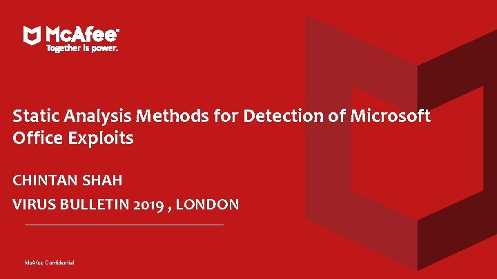 Static Analysis Methods for Detection of Microsoft Office