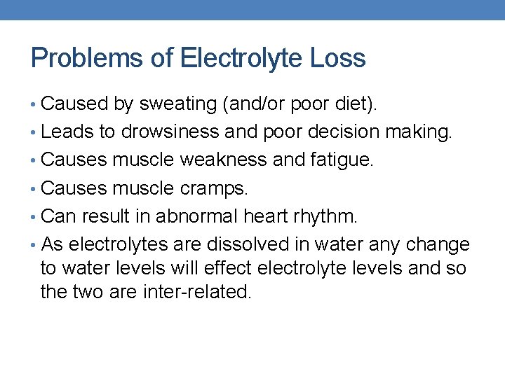 EXERCISE PHYSIOLOGY DIET NUTRITION 2 1 3 Hydration